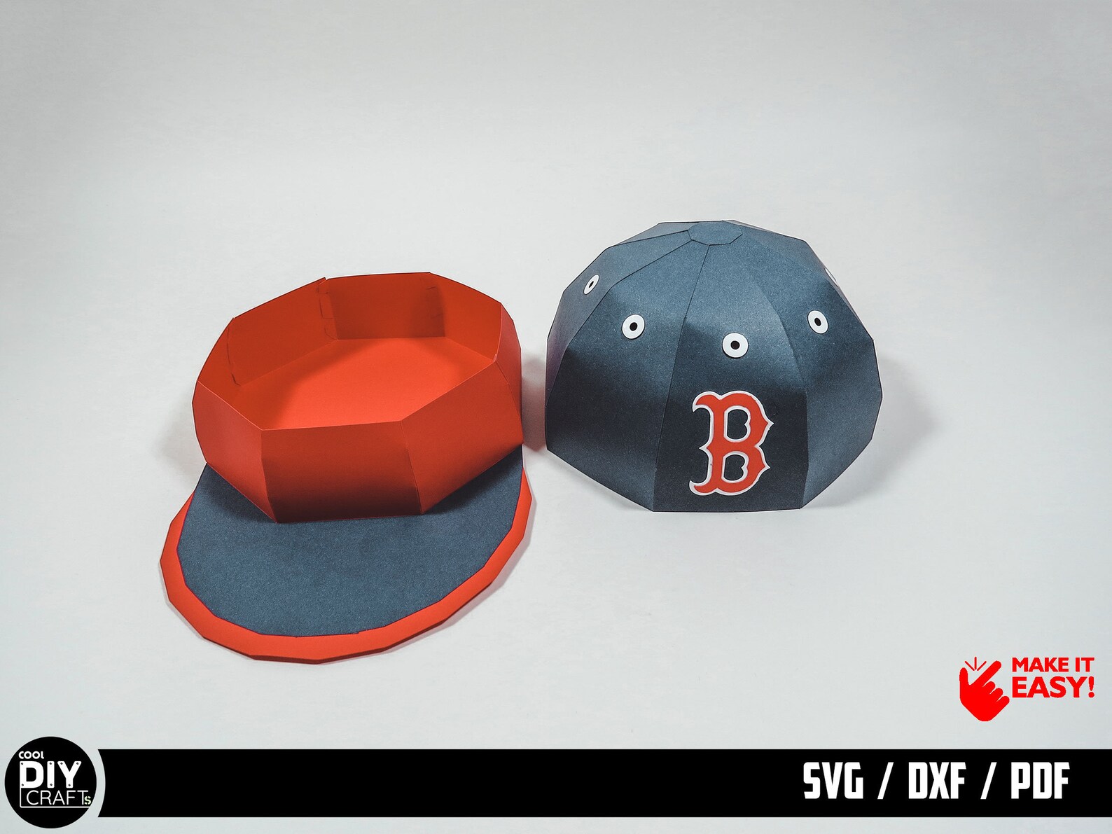 Baseball Cap Box Svg Baseball Cap Template Printable Favor | Etsy Canada