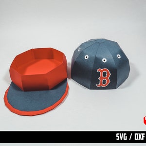Baseball Cap Box Template: Favor & Gift Box (SVG, DXF, PDF) - Etsy