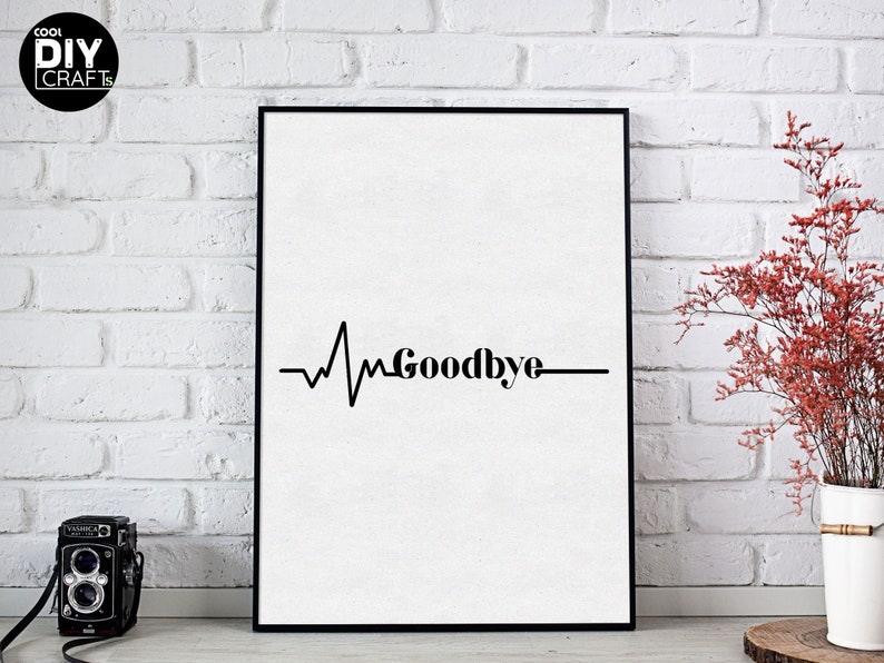 Goodbye SVG in Loving Memory Cut Files Memorial SVG Digital - Etsy