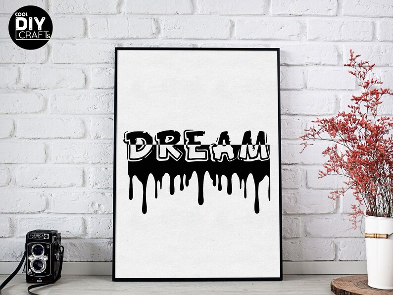 Dripping Words Bundle SVG: Black Drip Cut Files (PDF) - Etsy