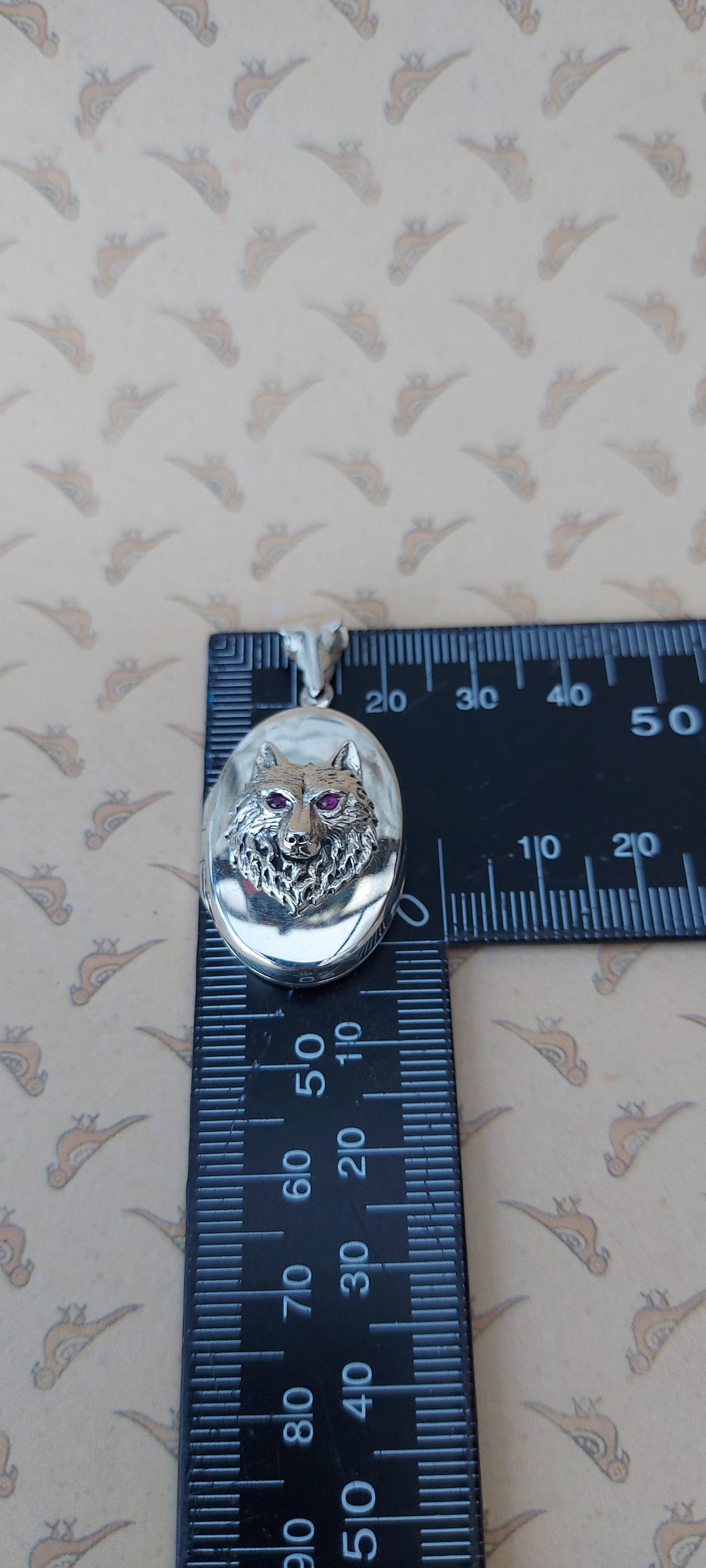 Solid Silver ,wolf Locket, Man's Locket, Unisex Locket, Wolf Jewellery ...