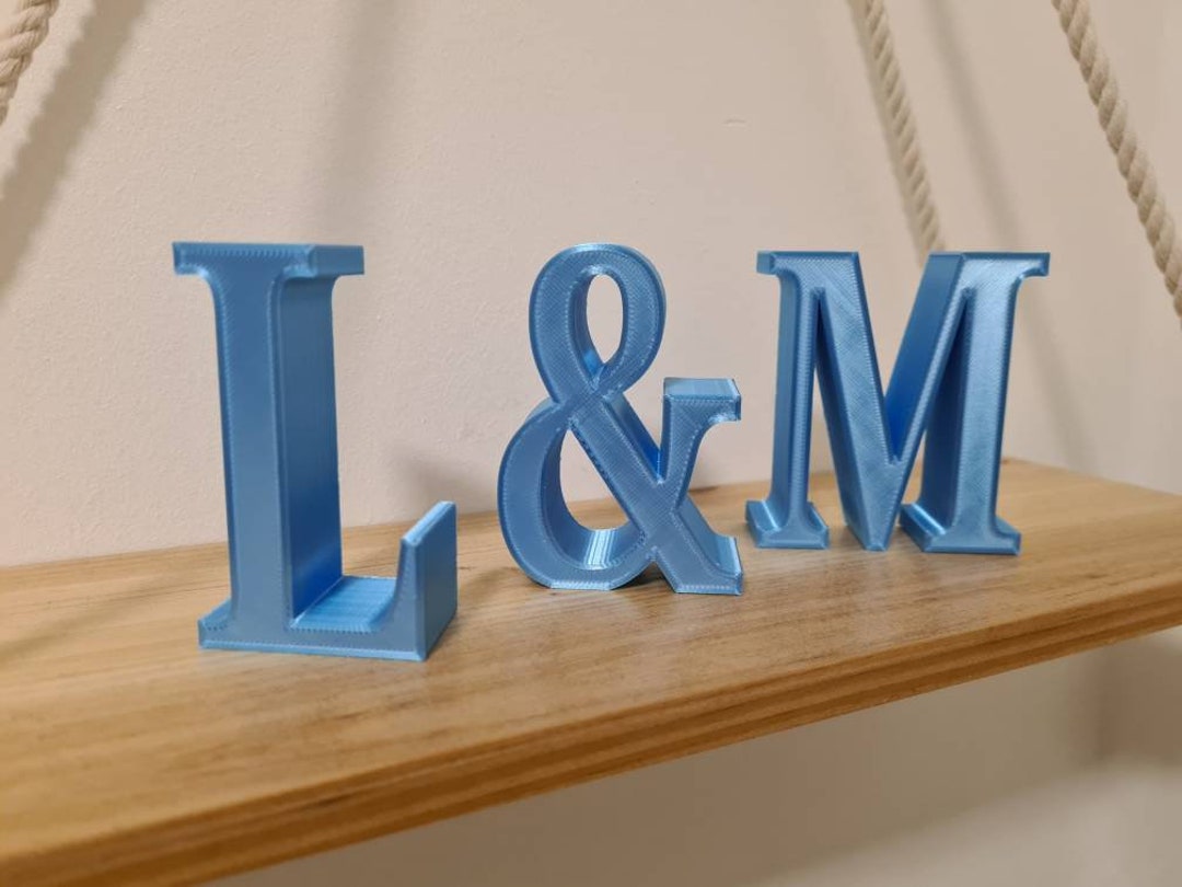 Custom Standing Letter Decorations - Etsy