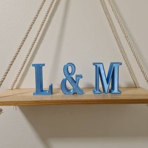 Custom Standing Letter Decorations - Etsy