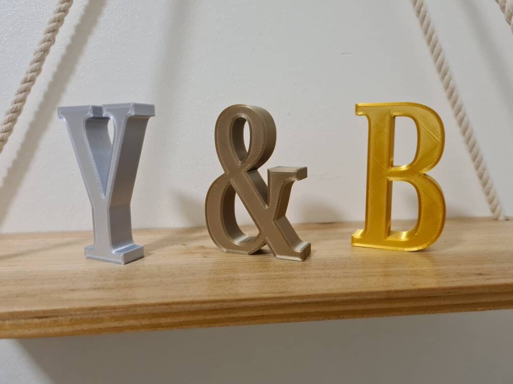 Custom Standing Letter Decorations - Etsy