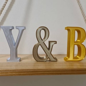 Custom Standing Letter Decorations - Etsy
