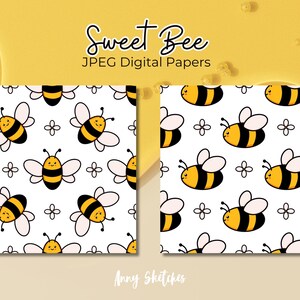 Honey Bee Digital Paper, Honey Pot Decoupage Papers, Honeycomb Baby ...