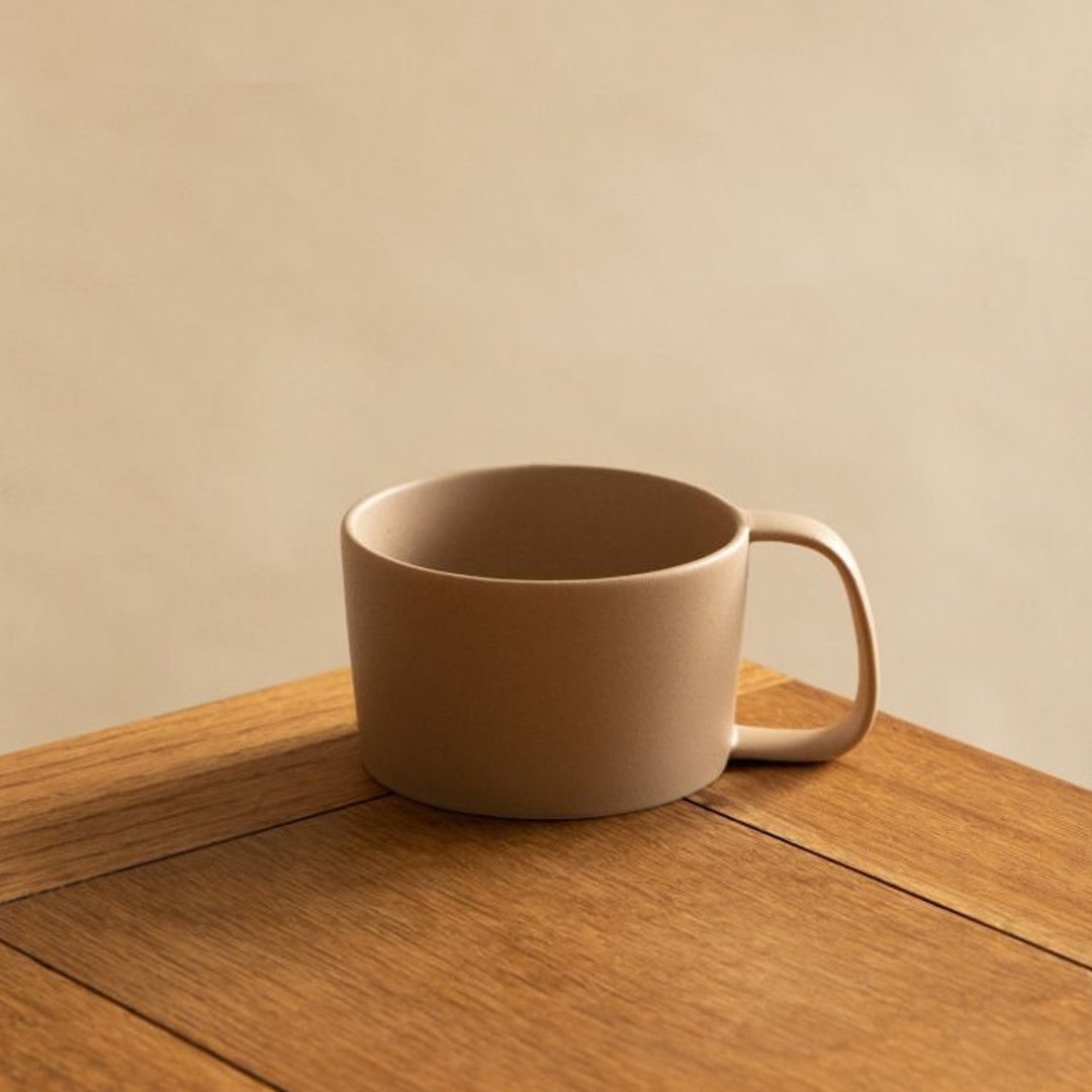 KONARE Moment Beige Mug Handmade Cup Gift for Her Matte Texture ...