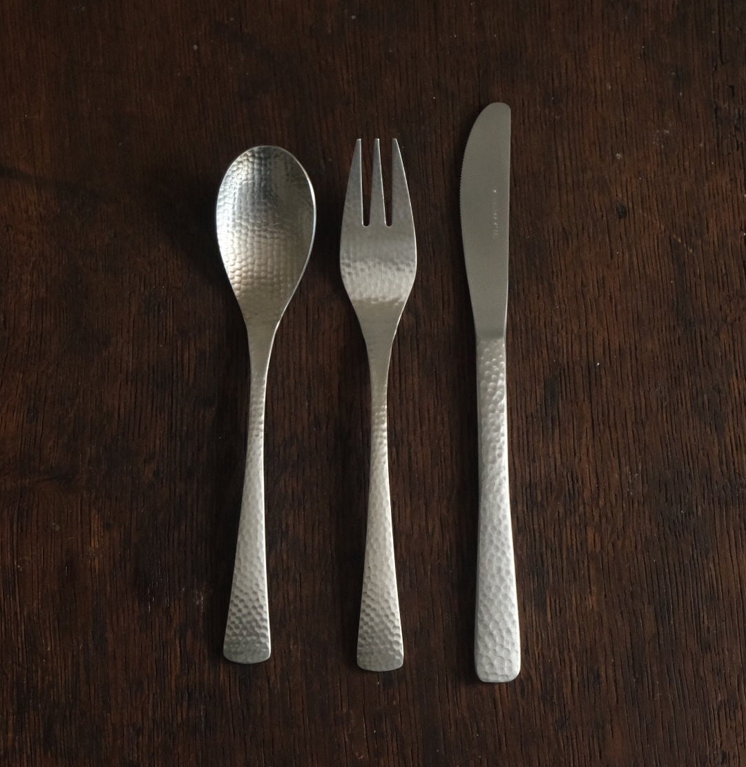 Japanese Style Nagomi 3-pieces Main Cutlery Set - Knife, Fork and Spoon ...