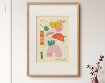 Bold Abstract Art - Etsy