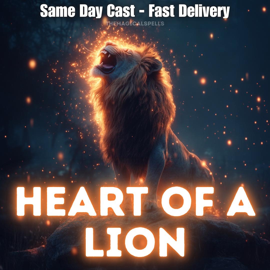 Heart of a Lion Spell - Become Brave, Bold, Fearless, Strong ...