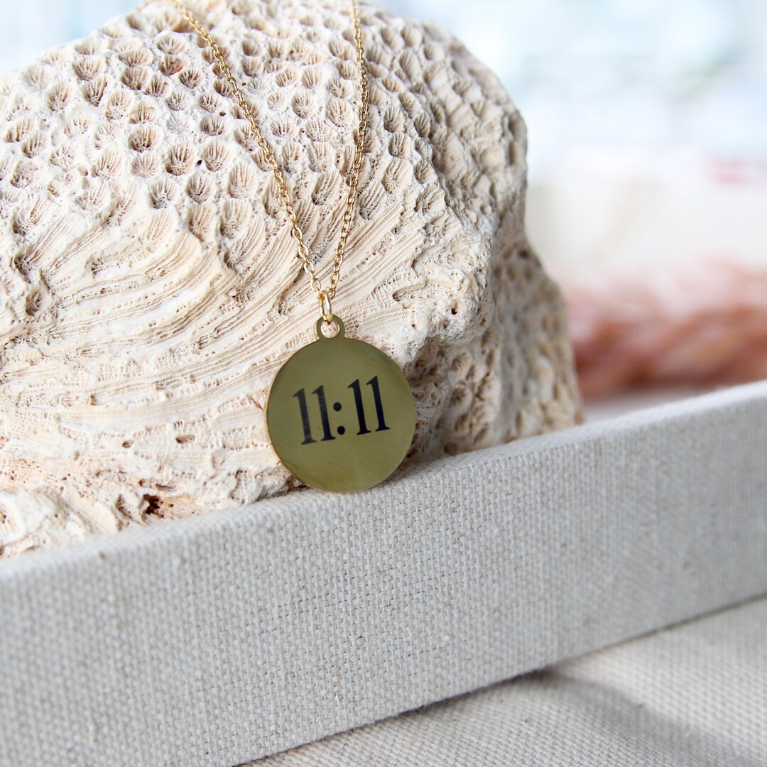 1111 Necklace, Angel Number Necklace, Gold Number Necklace, Birthday ...