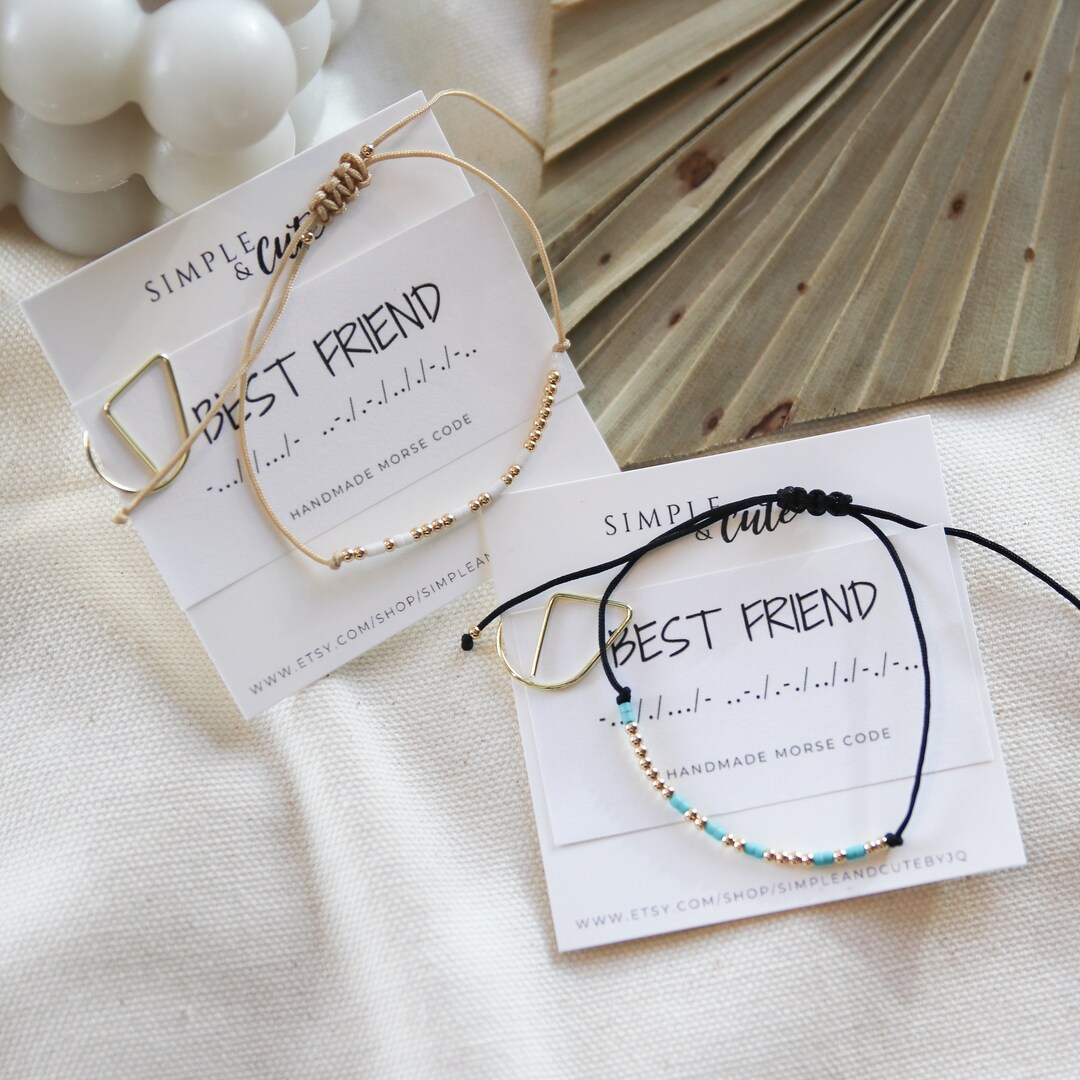 Morse Code Bracelet, Morse Code Jewelry, Custom Secret Message, Couples ...
