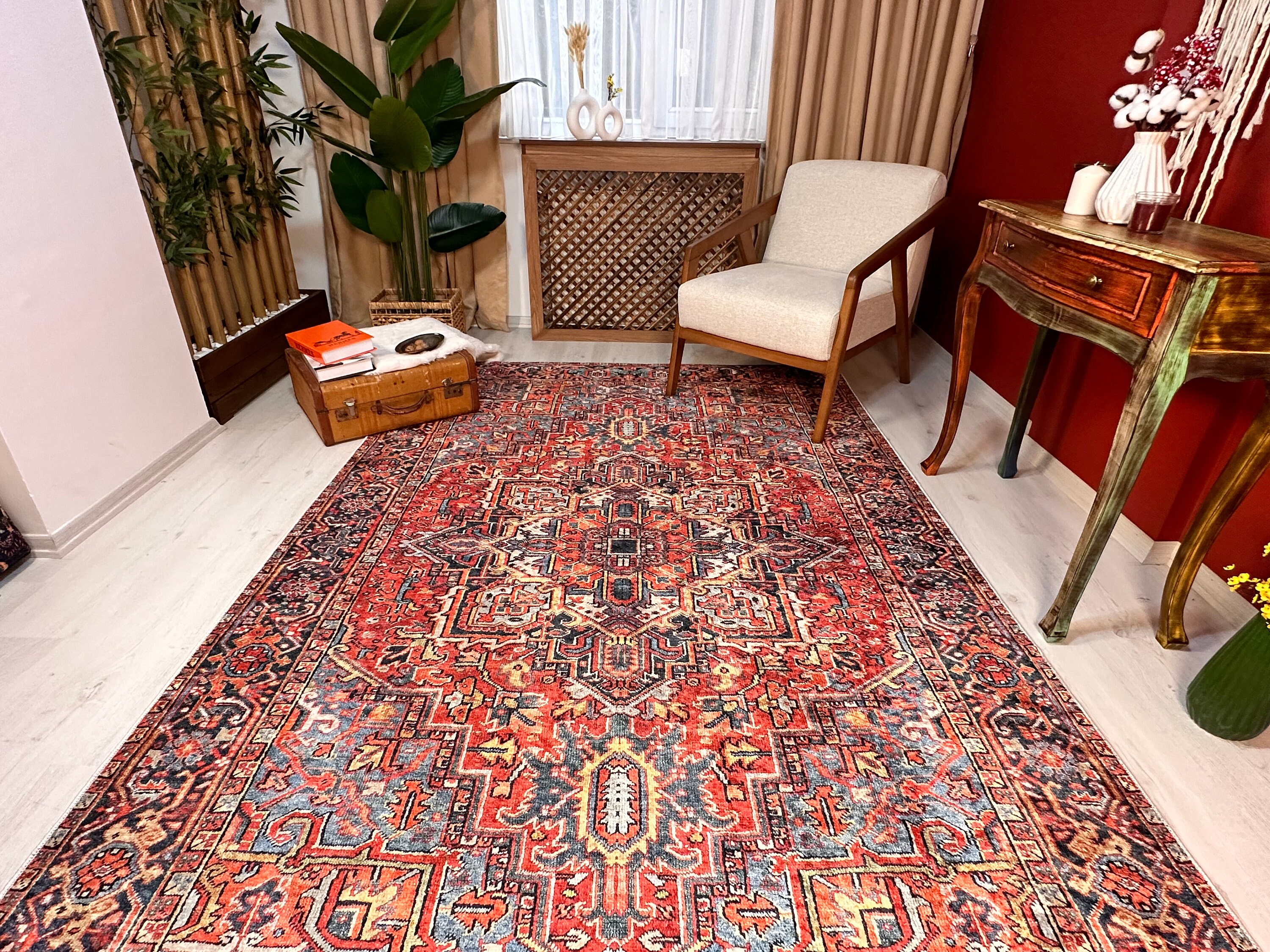 Aesthetic Vintage Style Rug Art Deco Teppich Turkish Rug - Etsy