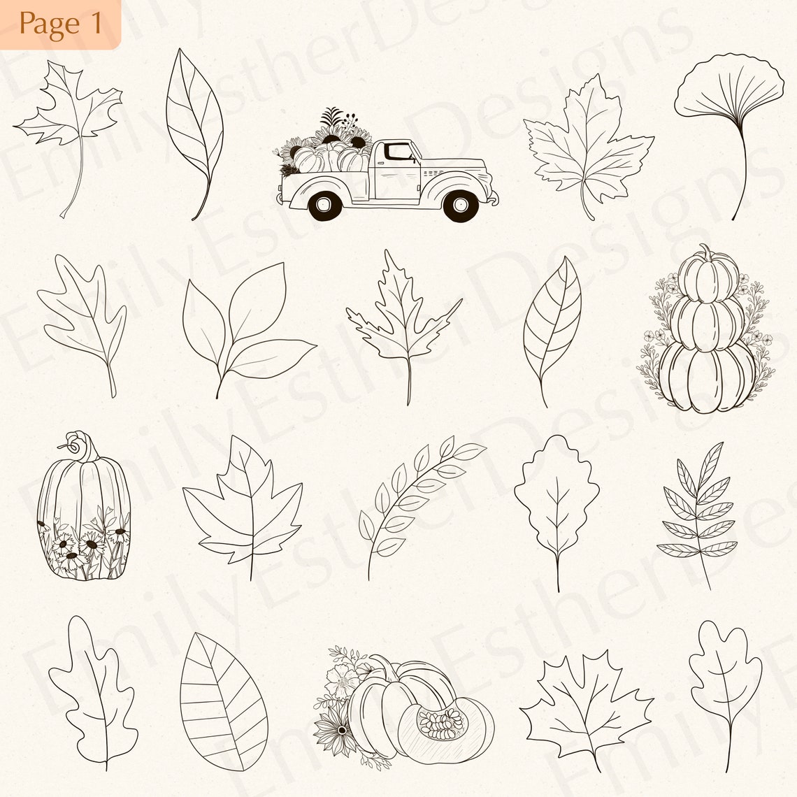 Autumn Svg Bundle Fall Svg Leaves Svg Pumpkin Svg Svg - Etsy