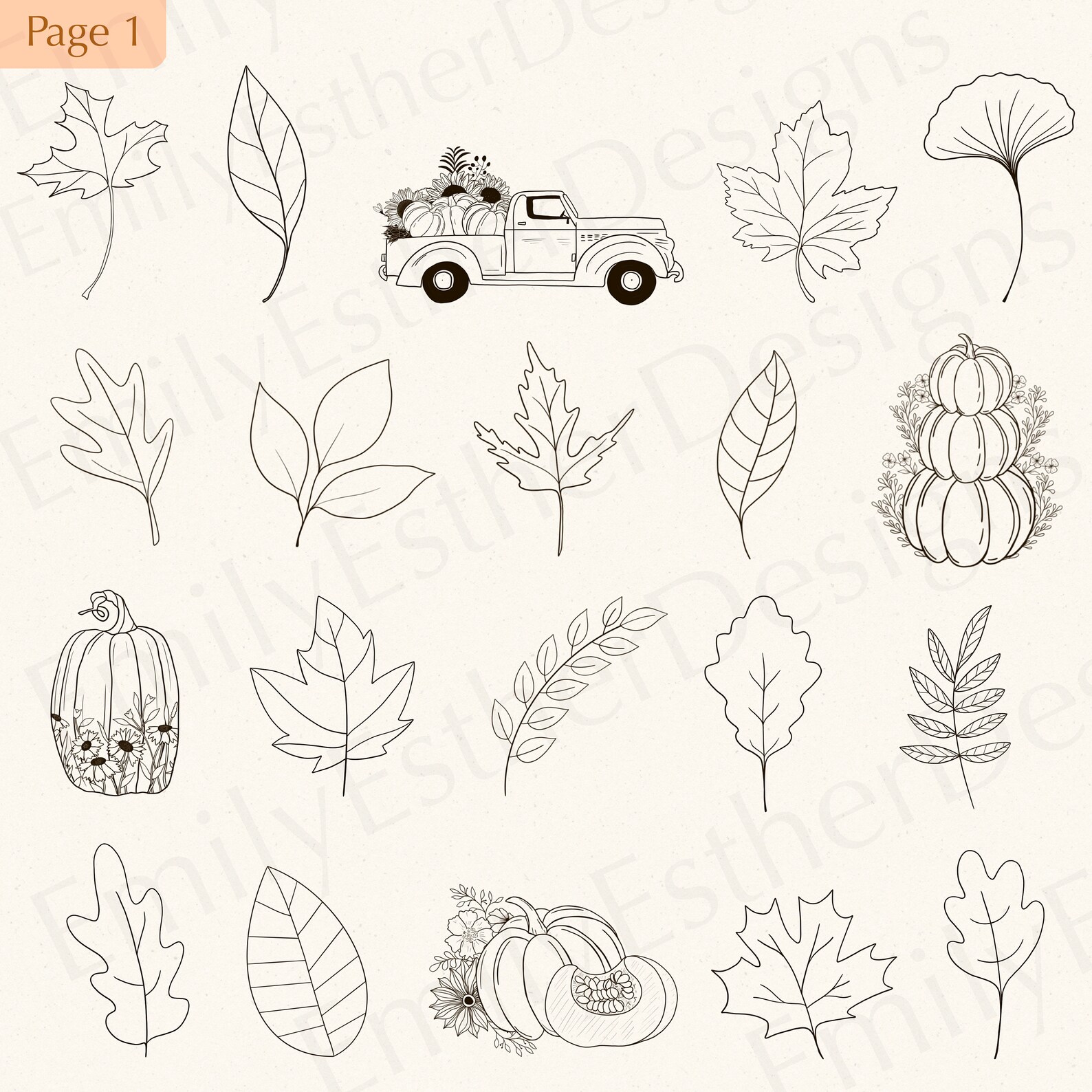 Autumn Svg Bundle Fall Svg Leaves Svg Pumpkin Svg Svg - Etsy