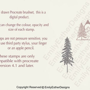 150 Procreate Adventure Stamps: Nature, Mountain, Camping (brushset) - Etsy