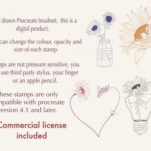 40 Sunflower Procreate Stamps, Procreate Sunflower Brushset, Procreate Flowers, Sunflower Tattoo ...