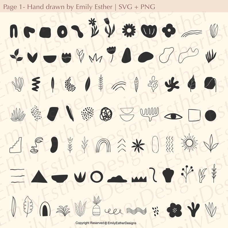 Abstract Svg Boho Svg Abstract Art Svg Trendy Svg Svg - Etsy UK