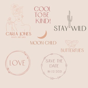 Boho Modern Font, Boho Logo Font, Boho Wedding Font, Boho Minimalist ...