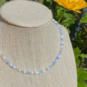 Periwinkle Pixie Beaded Necklace Seed Bead Necklace Beaded Necklace Y2k ...