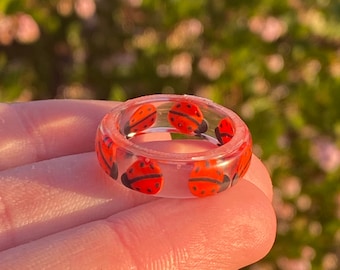Lady Bug Ring - Etsy