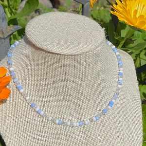 Periwinkle Pixie Beaded Necklace Seed Bead Necklace Beaded Necklace Y2k ...