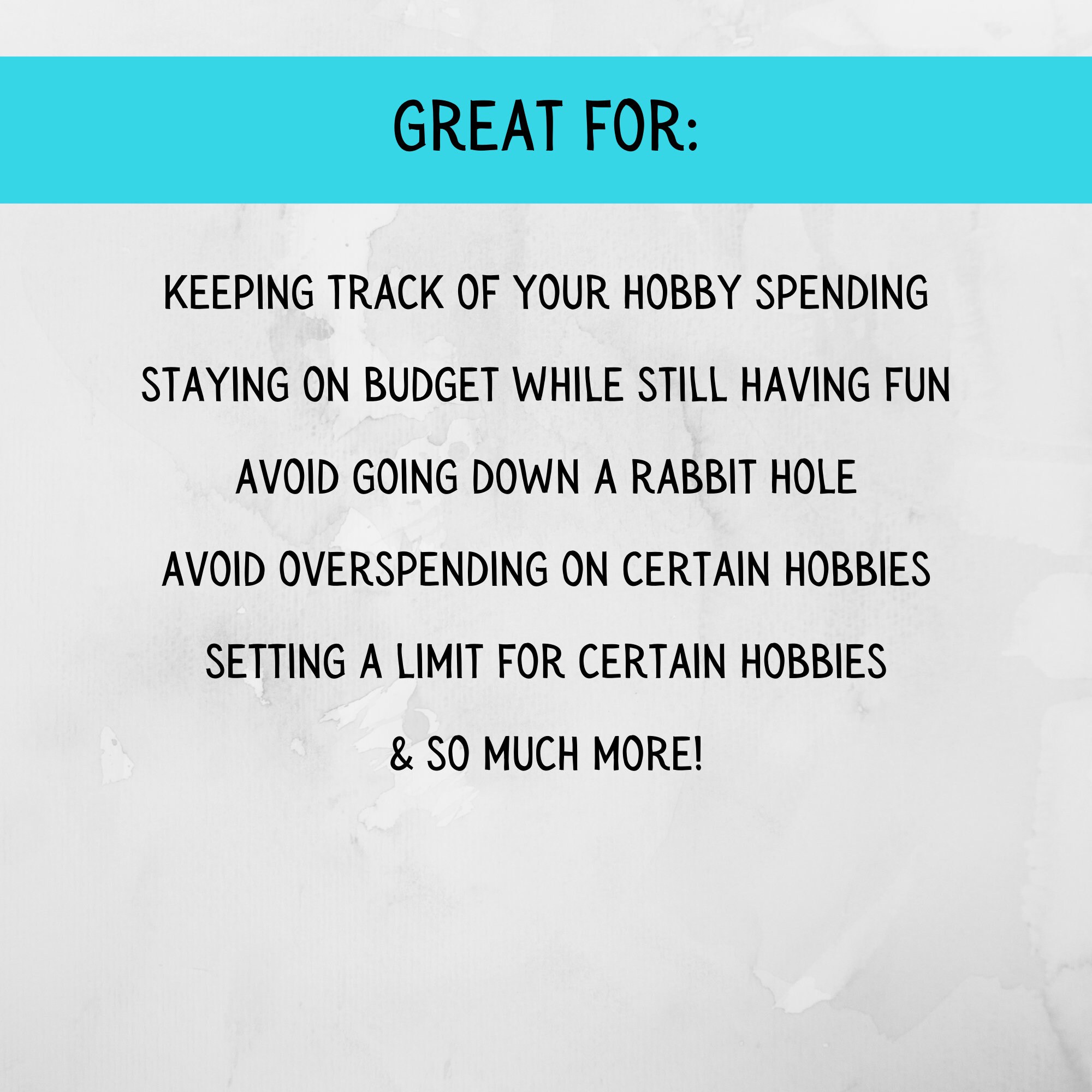 Hobby Expense Tracker FULL BUNDLE Instant Download PDF | Etsy