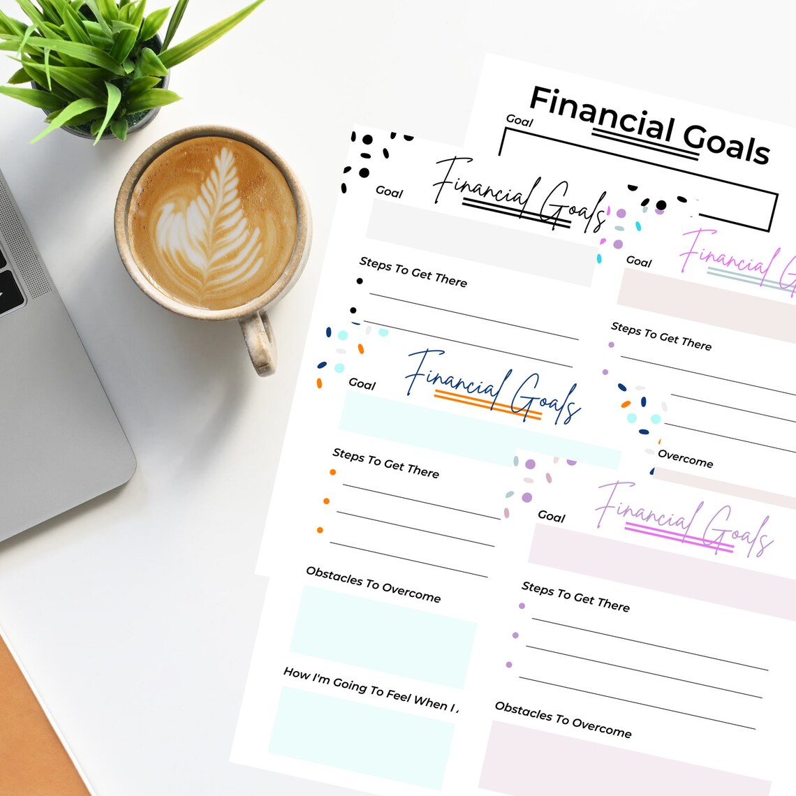 Financial Goals Worksheet FULL BUNDLE Instant Download PDF - Etsy