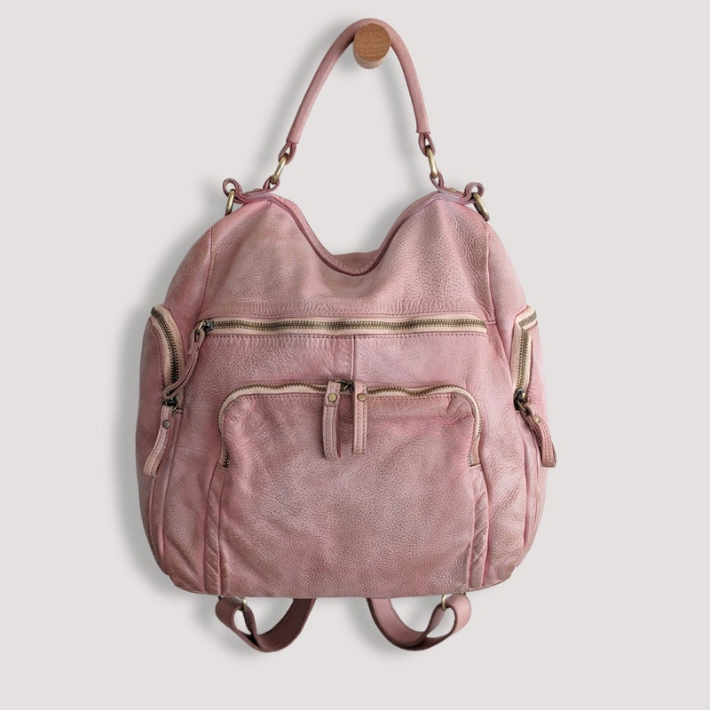 Boho Leather Backpack - Etsy