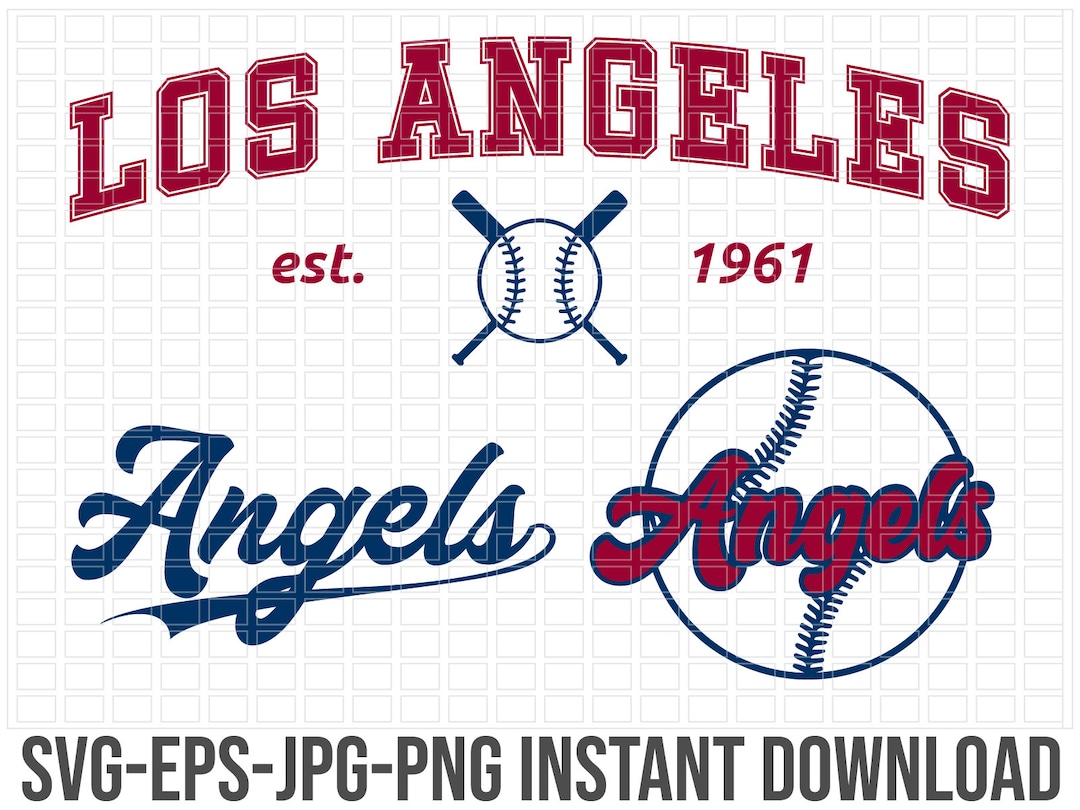 Angels Svg, Baseball Svg, Los Angeles-angels Svg, Png, Jpg, Eps, Files ...