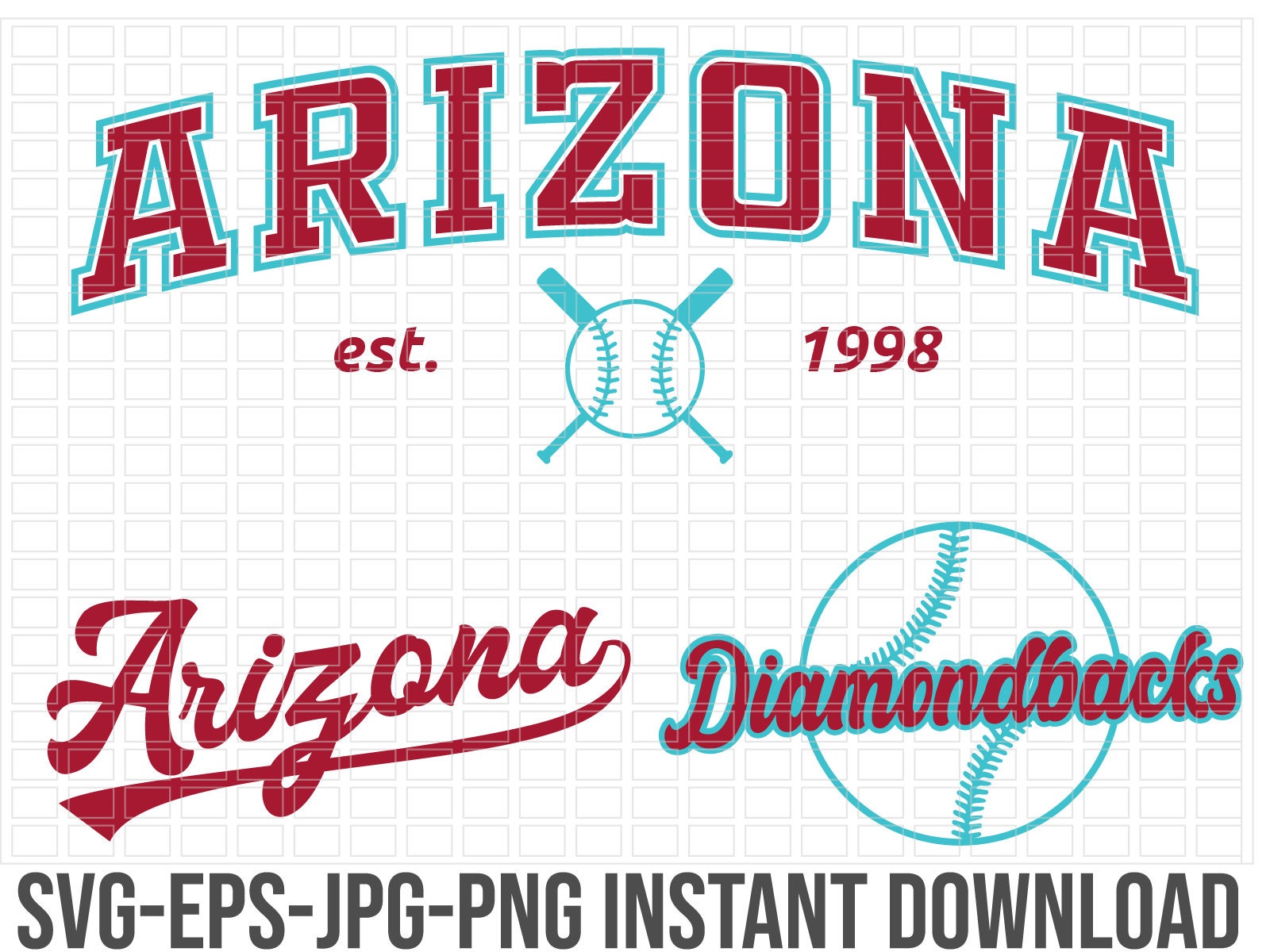 Diamondbacks Svg, Baseball Svg, Arizona-diamondbacks Svg, Png, Jpg, Eps ...