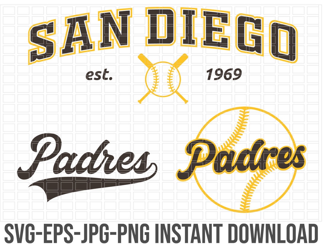 Padres Svg, Baseball Svg, San Diego-padres Svg, Png, Jpg, Eps, Files ...
