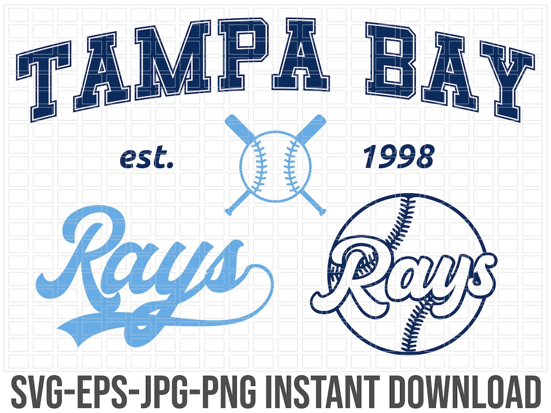 Rays Svg, Baseball Svg, Tampa Bay-rays Svg, Png, Jpg, Eps, Files for ...