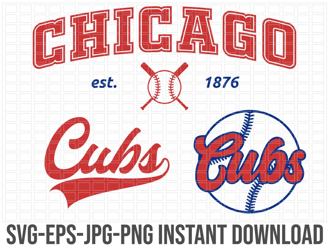 Cubs Svg, Baseball Svg, Chicago-cubs Svg, Png, Jpg, Eps, Files for ...