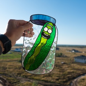 Pickle Jar Stained Glass - Etsy