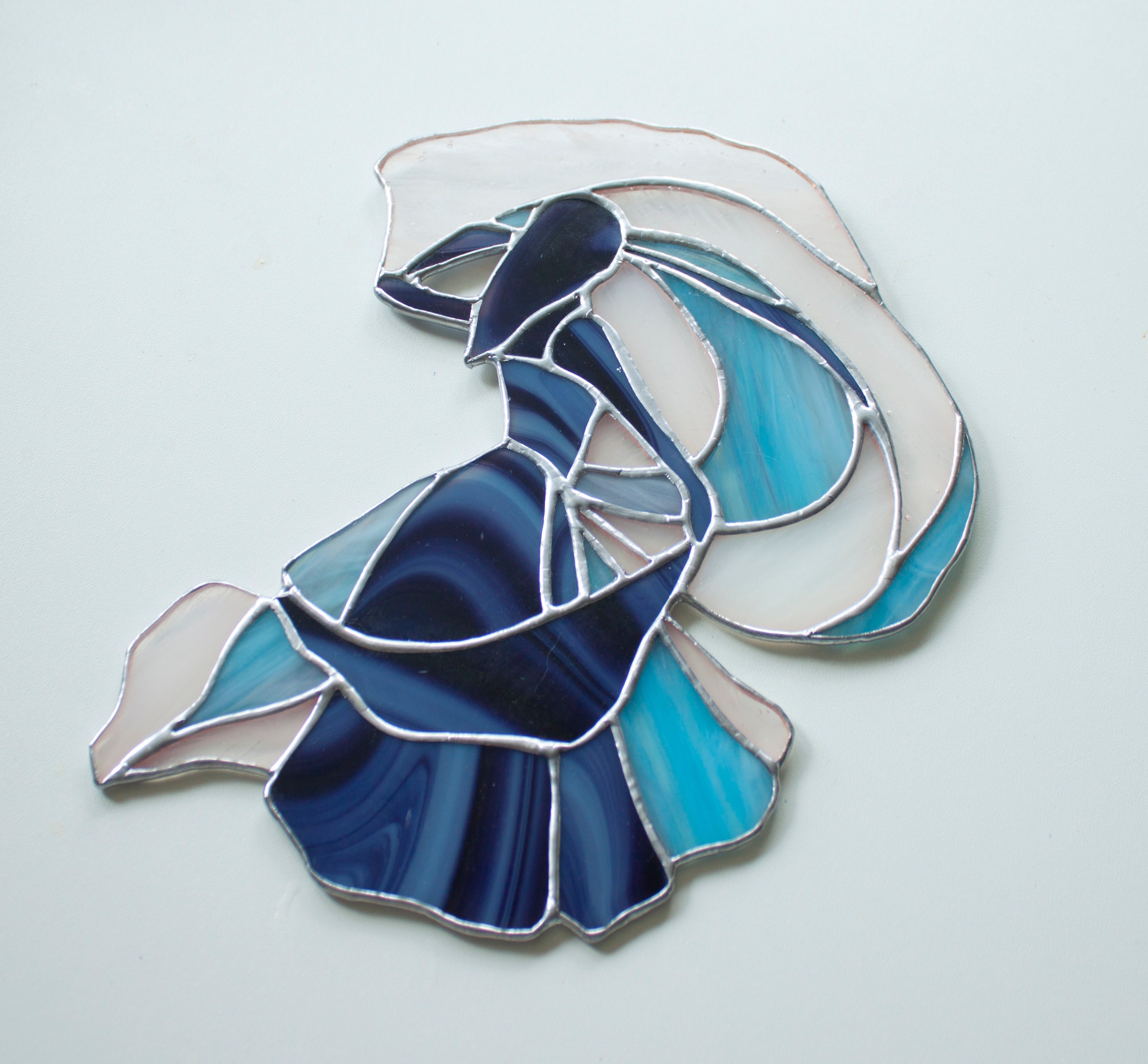 Female Girl Woman Beautiful Dress Dancer Stained Glass Window - Etsy