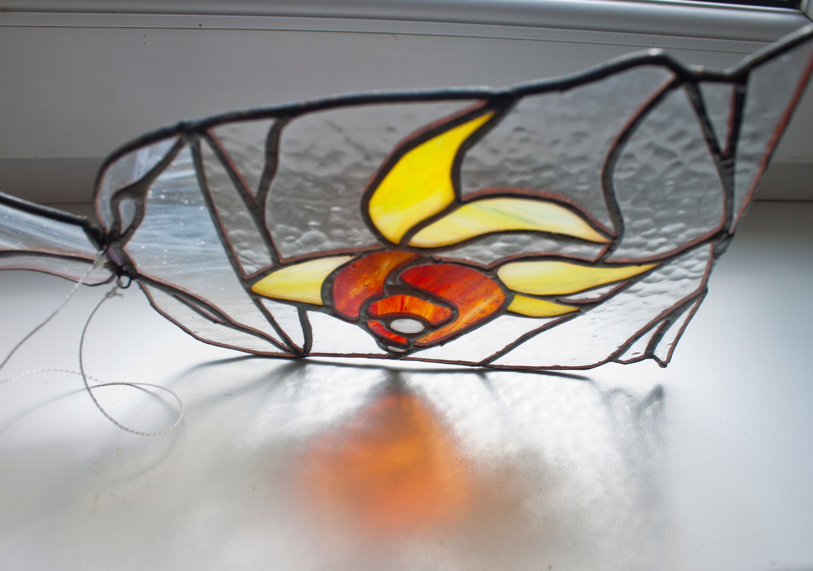 Goldfish in a Package Stained Glass Window Panel Stained Glass - Etsy