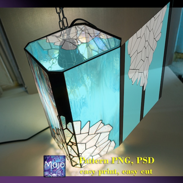 Stained Glass Lamp Panel Pattern - Etsy