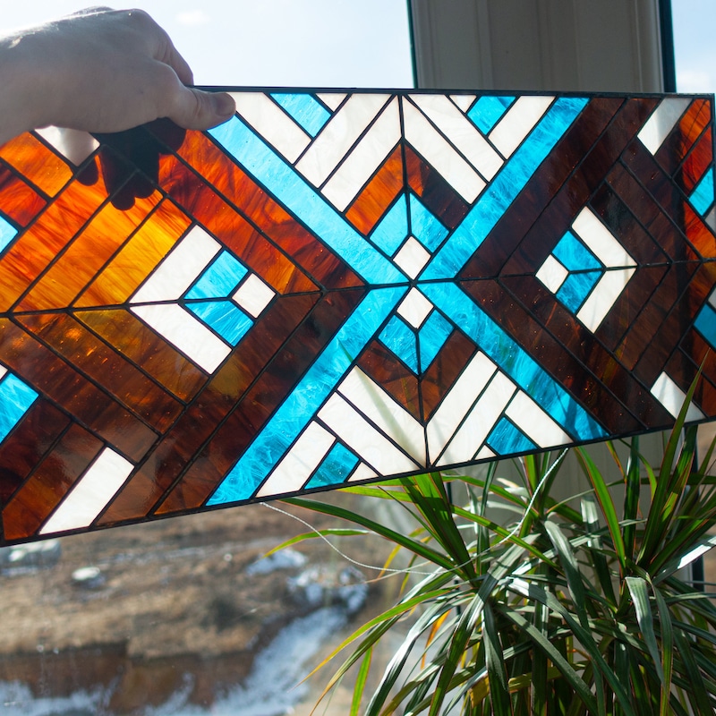 Stained Glass Window Panel - Etsy