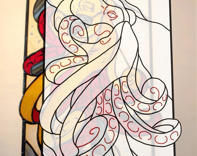 Octopus Glass Mosaic - Etsy