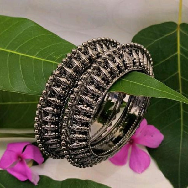 Oxidized Bangles - Etsy