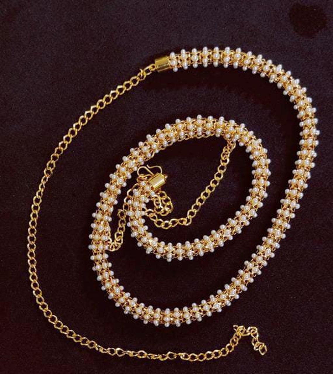 Bridal Belly Chain/kundan Belly Chain/kundan Waist Belt/indian Belly ...