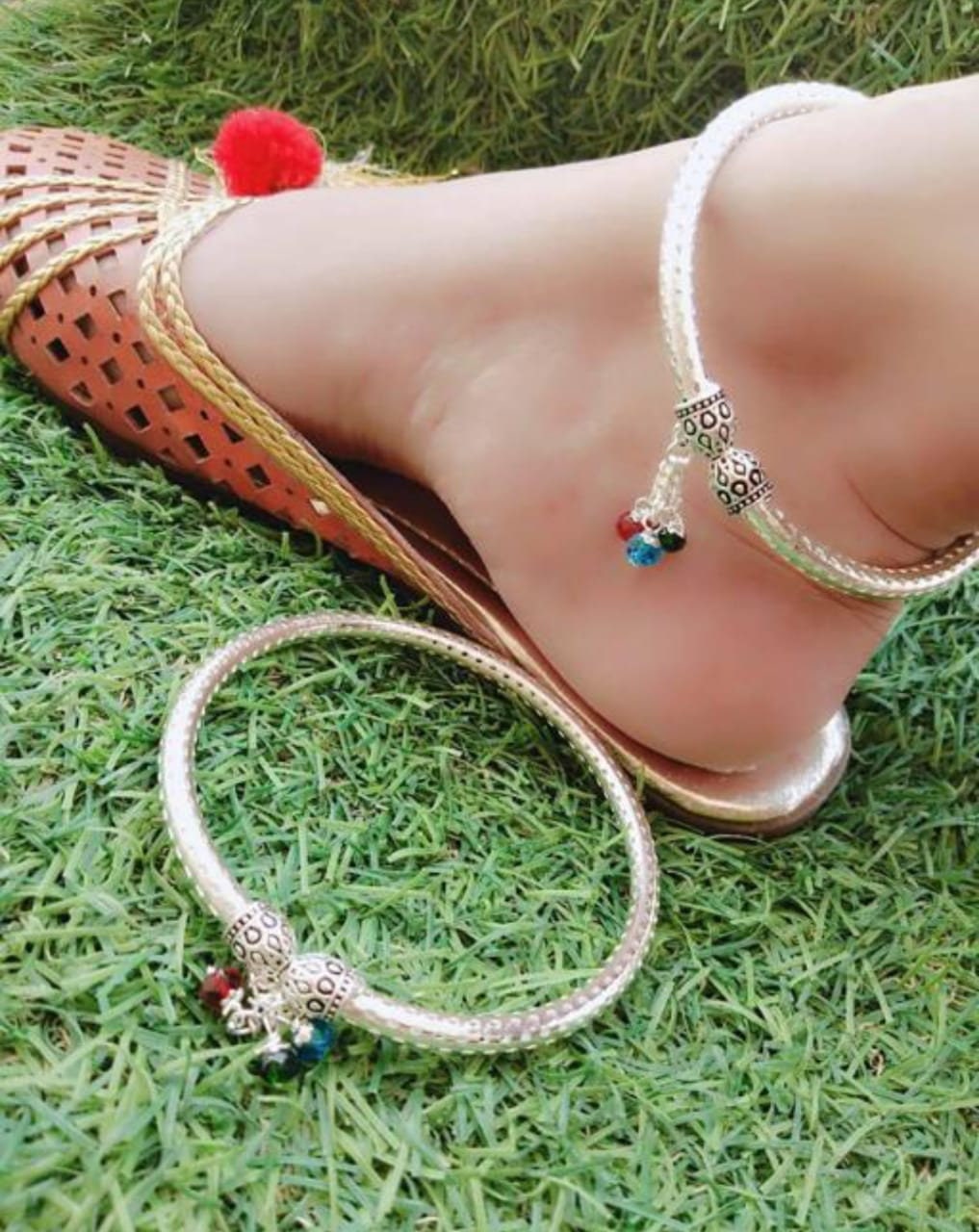 Indian Fashionable Silver Plated Metal Toe Kada for Women/ Indian ...