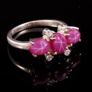Designer Lindy Pink Star Gemstone Ring, Solitaire Sapphire Engagement ...