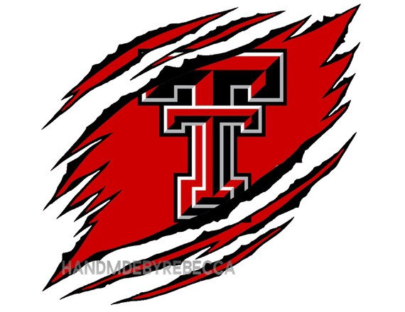 Texas Tech Ripped Sticker Stickers Funny Vinyl Stickerfunny Etsy