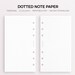 Grid Note Paper Printable Personal Grid Paper, Grid Notes, Writing ...