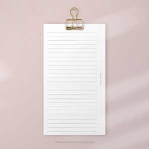 Lined Note Paper Printable | Personal Lined Paper, Lined Notes, Writing ...