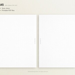 Dotted Note Paper Printable | A5 Dotted Paper, Dotted Notes, Writing ...