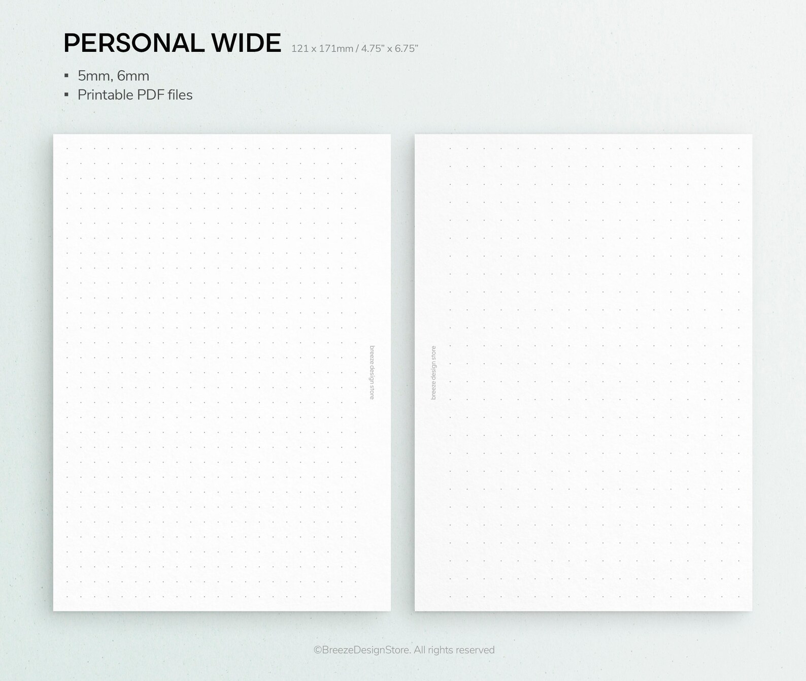 Dotted Note Paper Printable | Personal Wide Dotted Paper, Writing Paper ...