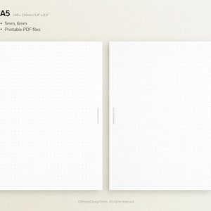 Dotted Note Paper Printable | A5 Dotted Paper, Dotted Notes, Writing ...
